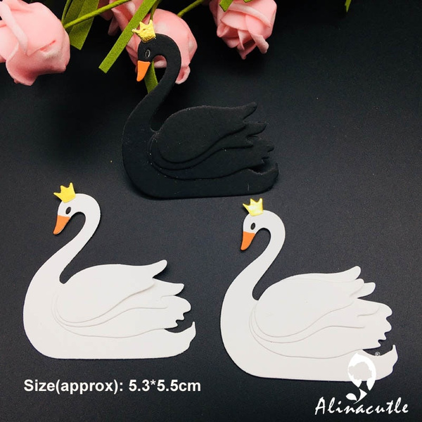 Die Cut METAL CUTTING DIES cut swan queen spring die Scrapbook paper ...