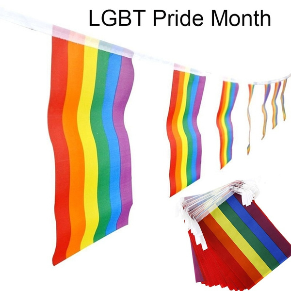 Rainbow Pride Bunting Gay Lesbian Flags Bisexual And Transgender Lgbt ...