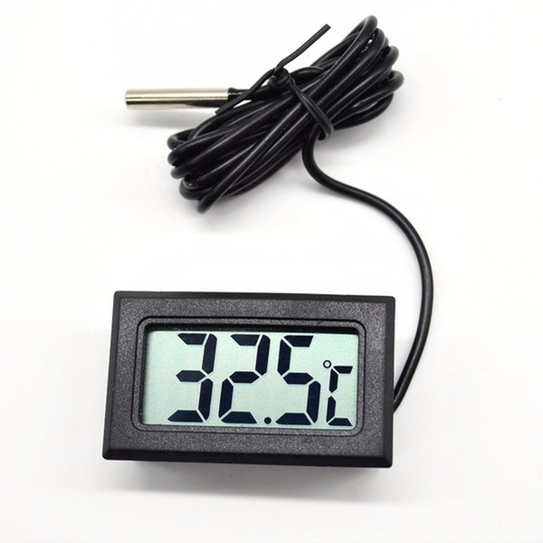Mini Digital LCD Thermometer Aquarium Tank Temperature Meter Gauge ...