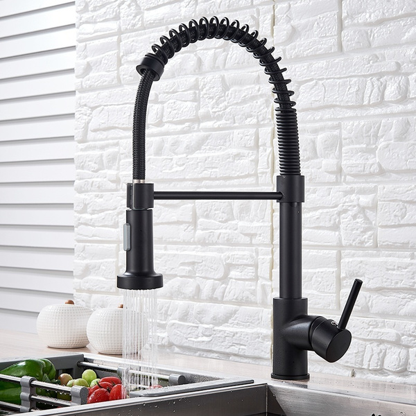 Kitchen Sink Faucet Pull Down Kitchen Faucet Single Handle Mixer Tap ...