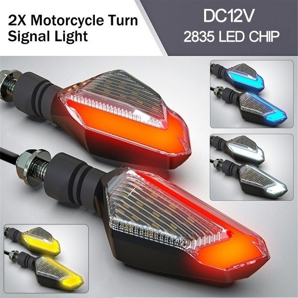 2x Motorcycle Indicator Blinker Turn Signal Motorbike LED Light ...