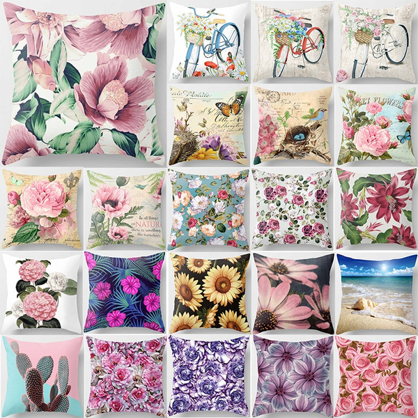 Tropical Beauty Floral Plant Pillowcase Single Sided Pattern Pillowcase ...