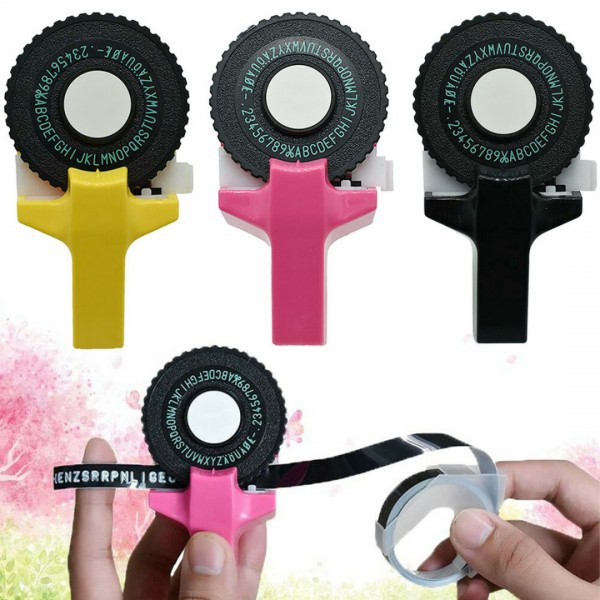 Mini Manual Embossing Label Maker Letters Numbers Printer Tape-cutting ...