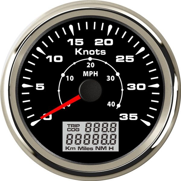 GPS Speedometer 0-35Knots 0-40MPH Speed Gauge for Boat Yacht Vessels ...