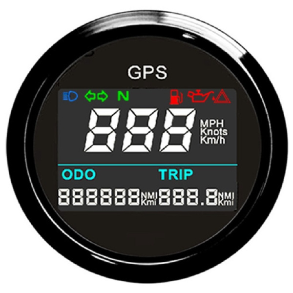GPS Digital LCD Speedometer Speed Gauge Odometer Multi-Indicators with ...