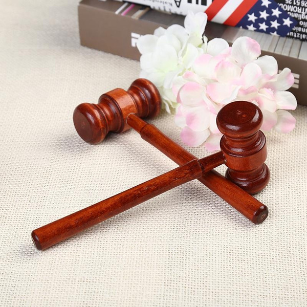 Handmade Wooden Auction Hammer for Lawyer Judge Handcrafted Gavel Court ...