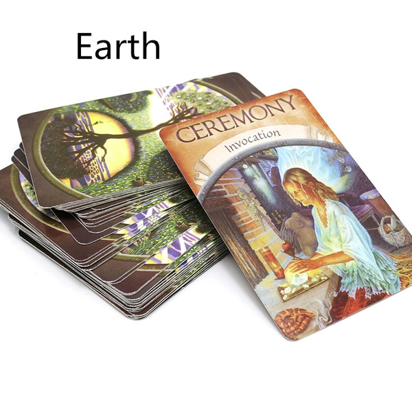 Full English earth mysterious oracle cards, 48 cards, oracle cards game ...