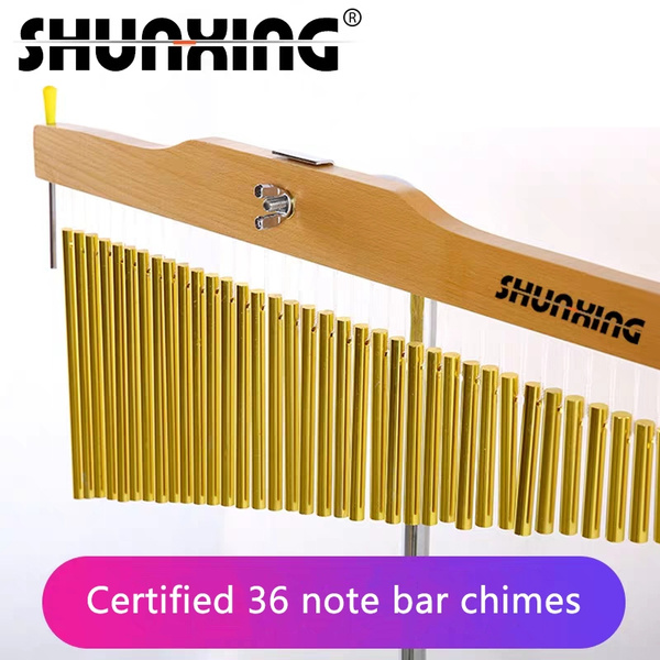 36/25 Note Bar Chimes with Stand Percussion Instrument Tambourine ...