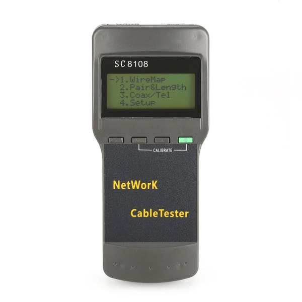 SC8108 Portable LCD Network Tester Meter&LAN Phone Cable Tester & Meter ...