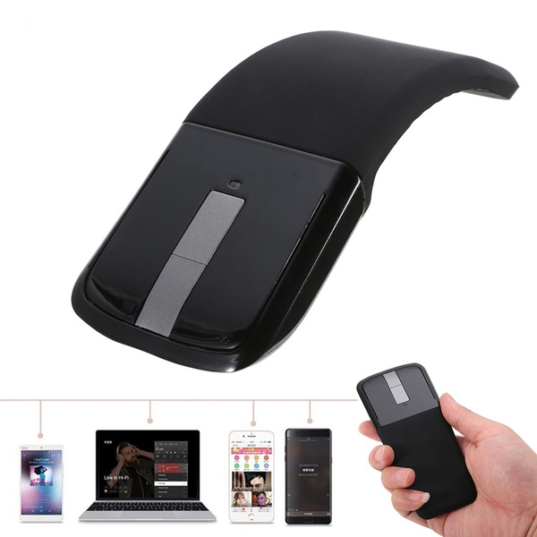 1*Foldable Bluetooth 3D Arc Wireless Mouse For Phone Windows Surface PC ...