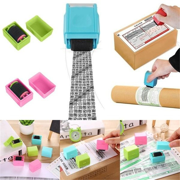 3 Colors Privacy Information Protect Stamp Messy Code Security Theft ...