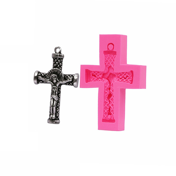 Gadgets, Jesus Christ on Cross Crucifix Cabochon Decoden Rosary ...