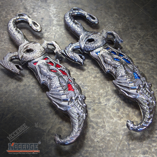 USA SELLER FAST SHIPPING 10" INLAY FANTASY DRAGON DAGGER W/ SHEATH ...