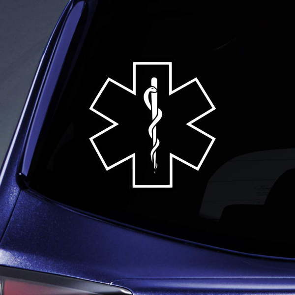 Star of Life Medical - Sticker Decal Notebook Car Helmet Laptop 5" Car ...