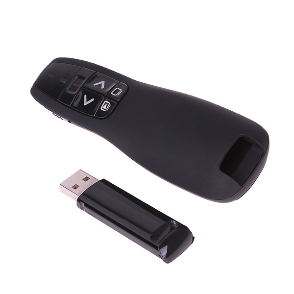 R400 Wireless PPT Remote Control 2.4G USB Portable Handheld Presenter ...