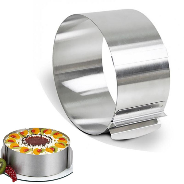 Retractable Stainless Steel Circle Ring Cake Baking Tool Adjustable ...