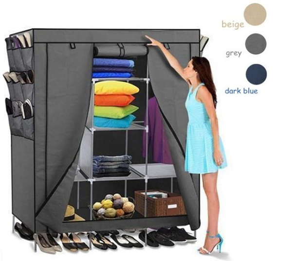 New Simple Wardrobe Student Dormitory Assembly Cloth Wardrobe Furniture ...