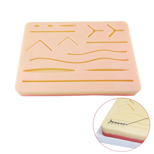 Medical Suture Training Kit Human Traumatic Skin Model Suturing ...