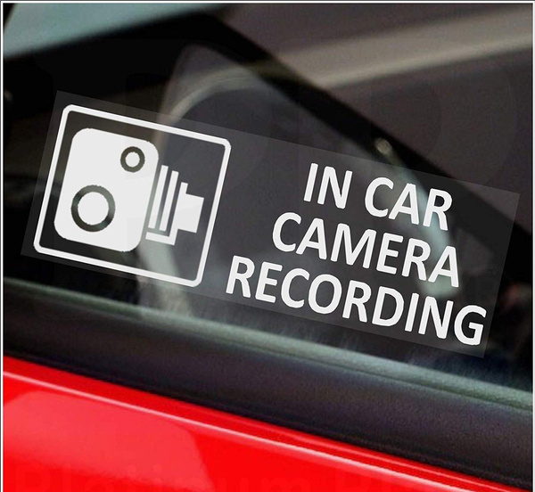 Platinum Place 5 x Small In Car Camera Recording Stickers-CCTV Signs ...