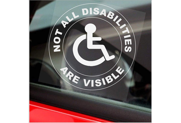 Car Parts & Accessories 1 x Blue Badge Holder Sticker Disabled Window ...