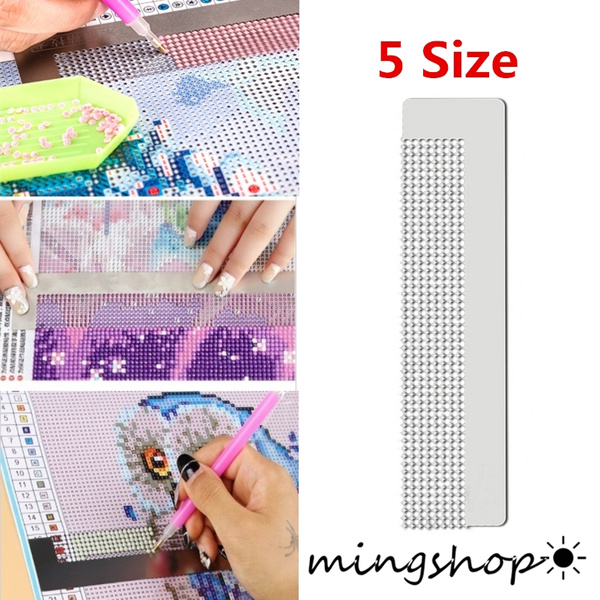 Diamond Painting Ruler Round Grid Ruler Stainless Steel Ruler Tool | Wish
