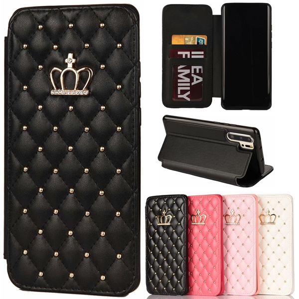 Luxury Bling Diamond Crown Wallet Phone Case For iPhone X XS Max XR 7 8 ...