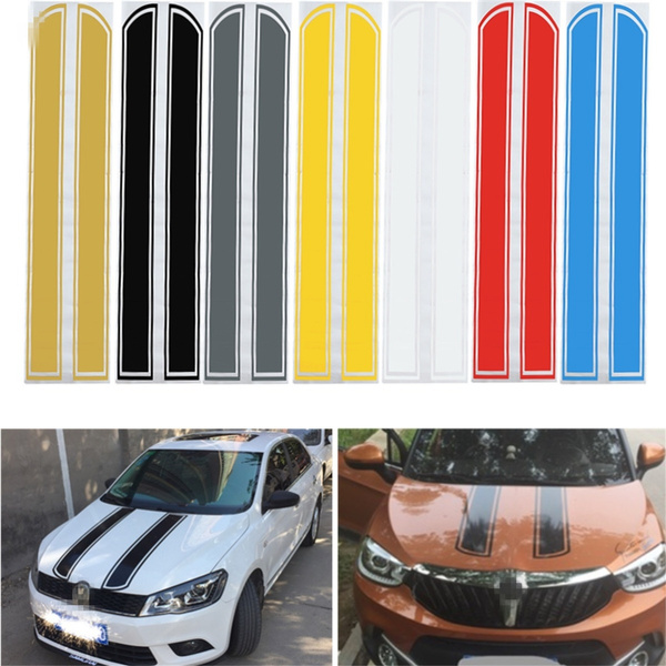 Waterproof Scratchproof Vinyl Car Hood Sticker Universal Car Engine ...