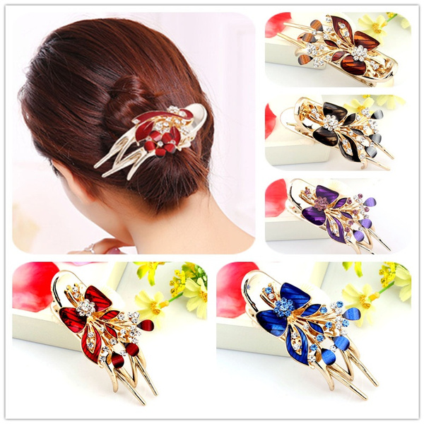 1 pc Korean Fashion Hair Accessories Delicate Crystal Diamond Ponytail ...