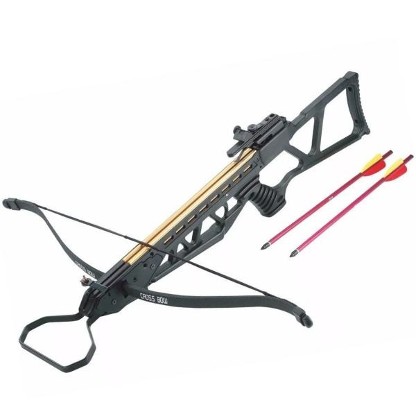 BLACK PISTOL CROSSBOW NEW 120 LB ARCHERY HUNTING Gun W/ ARROWS BOLTS ...