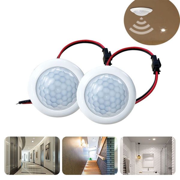 Mini Closet PIR Sensor Detector Smart Switch 110V 220V LED PIR Infrared ...