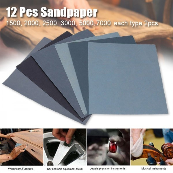 New Emery Wet and Dry Sand Paper 1500, 2000, 2500, 3000, 5000, 7000 ...