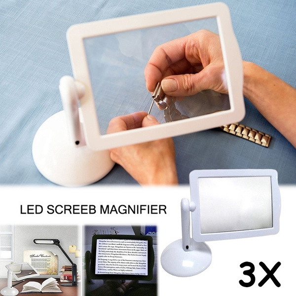 180 Degree LED Rotating Bracket Magnifying Screen Presbyopic Magnifying ...
