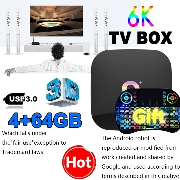 2019 New 4GB 32GB Smart TV Box H6 Quad Core 6K Media Player+Free ...