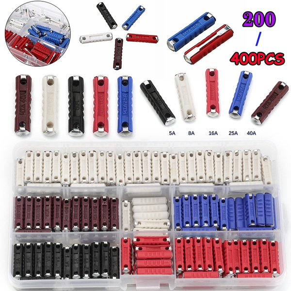200/400PCS European Car Fuse Ceramic Continental Fuse Assorted Kit 5/8 ...