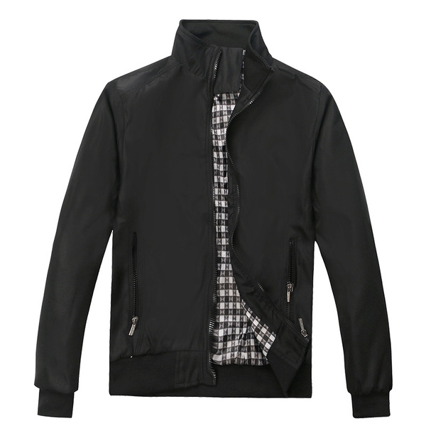 Jacket Men Spring Autumn Men's New Casual Jackets Regular Stand Collar ...