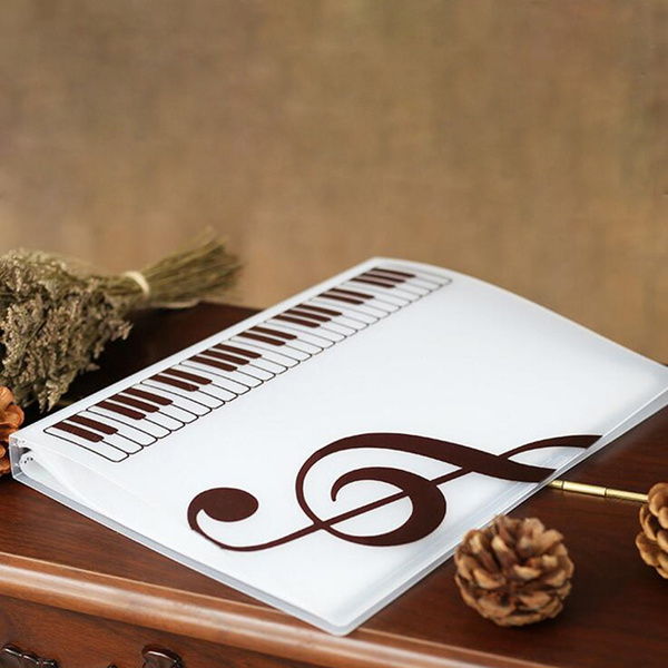 80 Sheets A4 Music Score Folders Piano Insert Type Music Supplies File ...
