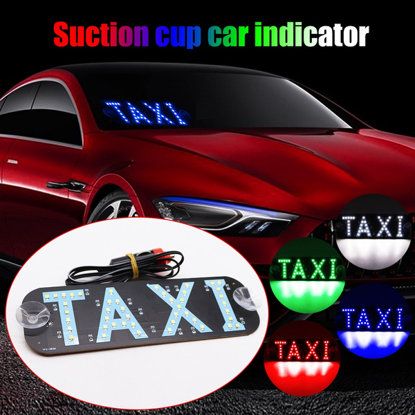 1 Piece Taxi Sign Led Car Windscreen Cab indicator Lamp Taxi Sign Blue ...