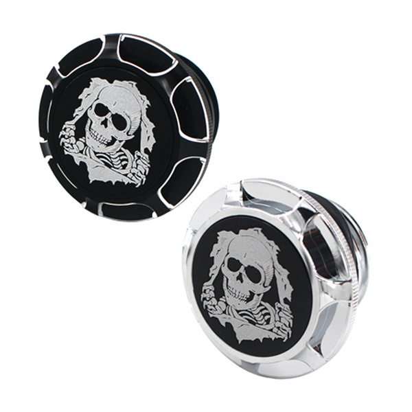 CNC Aluminum Fuel Gas Tank Oil Cap For Harley Davidson Sportster XL ...