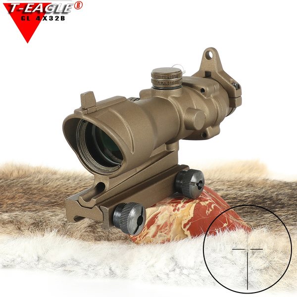 T-eagle ACOG 4x32 Optical Rifle Scopes Spotting for Gun M416 Reticle ...
