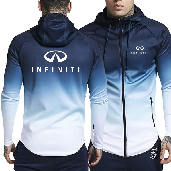 Infiniti Hoodies Mans Jacket Winter High Quality Men Casual Gradient ...