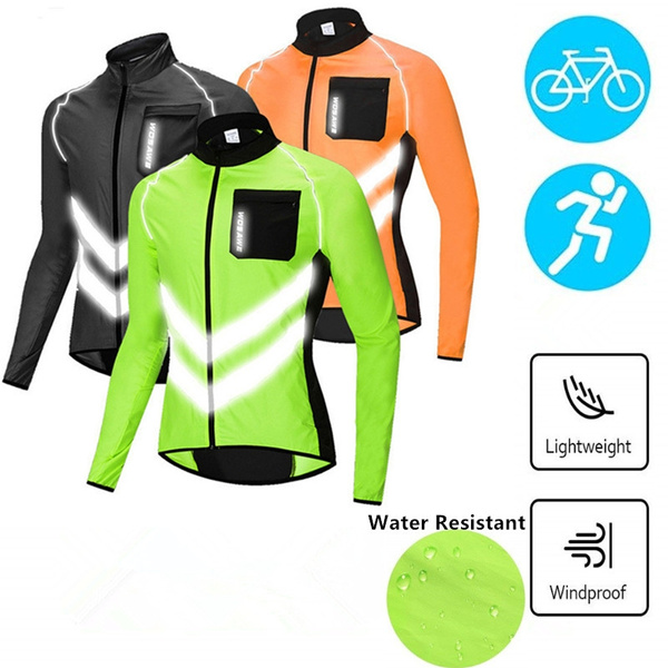 Reflective Windproof Cycling Clothes Unisex Waterproof MTB Bicycles ...