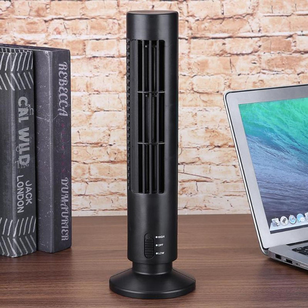 Portable USB Tower Fan PC Laptop Desktop Cooling Bladeless Air ...