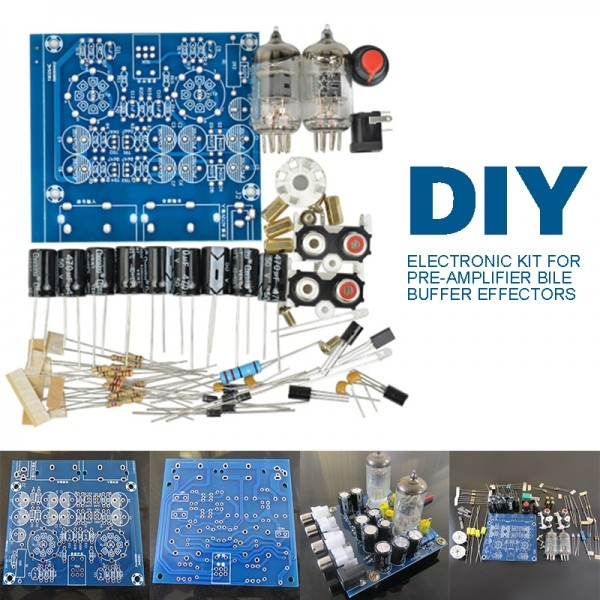 1Set Tube Amplifier Audio Board Pre-Amp Audio Mixer 6J1 Valve Bile ...