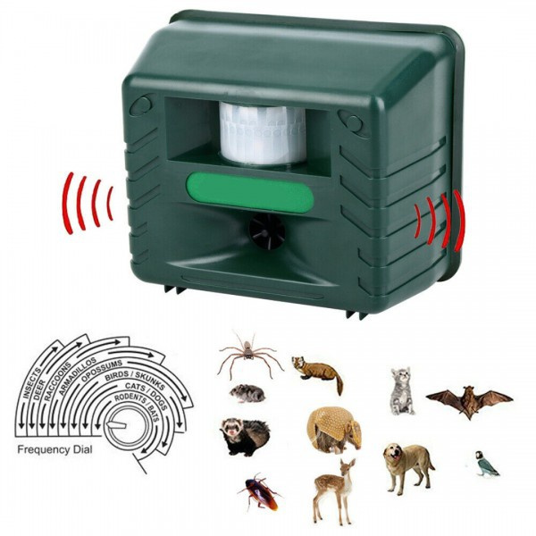 Repeller Bird Ultrasonic Repellent Deterrent Seagull Crow Cat Rats ...