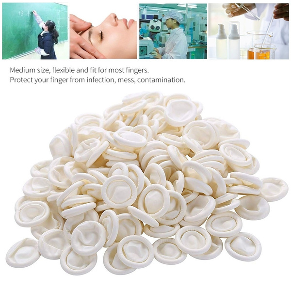 Rubber Disposable Latex Finger Cot Stall Anti Static Protective ...