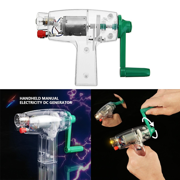Hand Crank Generator Driven Electricity Mechanical Dynamo Emergency ...