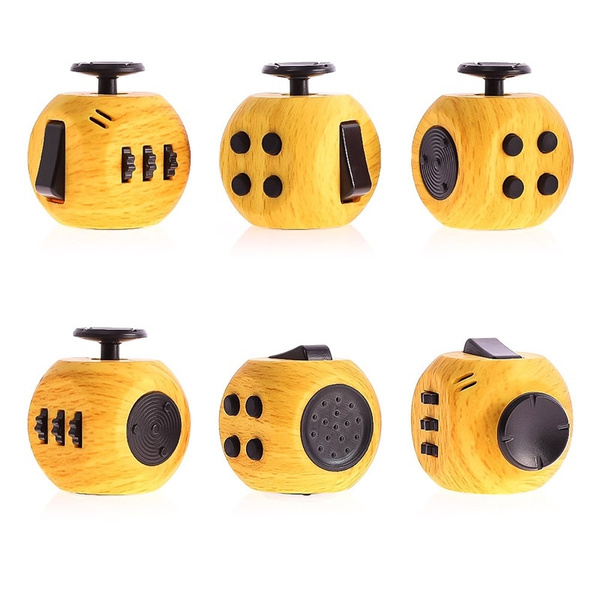 New Brown Tagaremuser 6 Sides Fidget Dice Toy Relieves Stress And ...