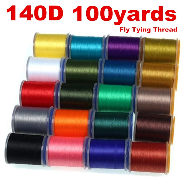12 Spools/set Lightly Waxed Fly Tying Thread Multi Filaments 140D ...