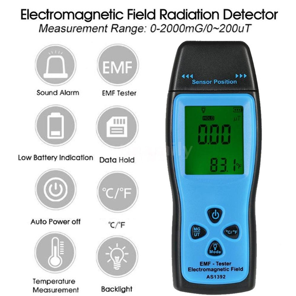 Handheld Mini Digital LCD EMF Tester Electromagnetic Field Radiation ...