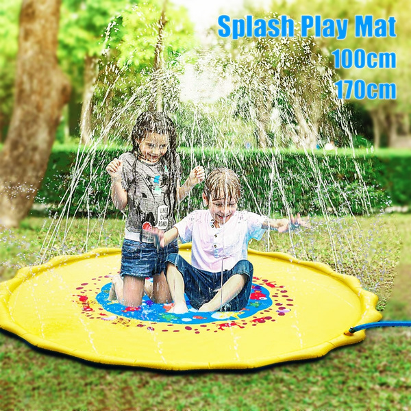 Summer Inflatable Sprinkle and Splash Play Mat Water Spray Pad ...